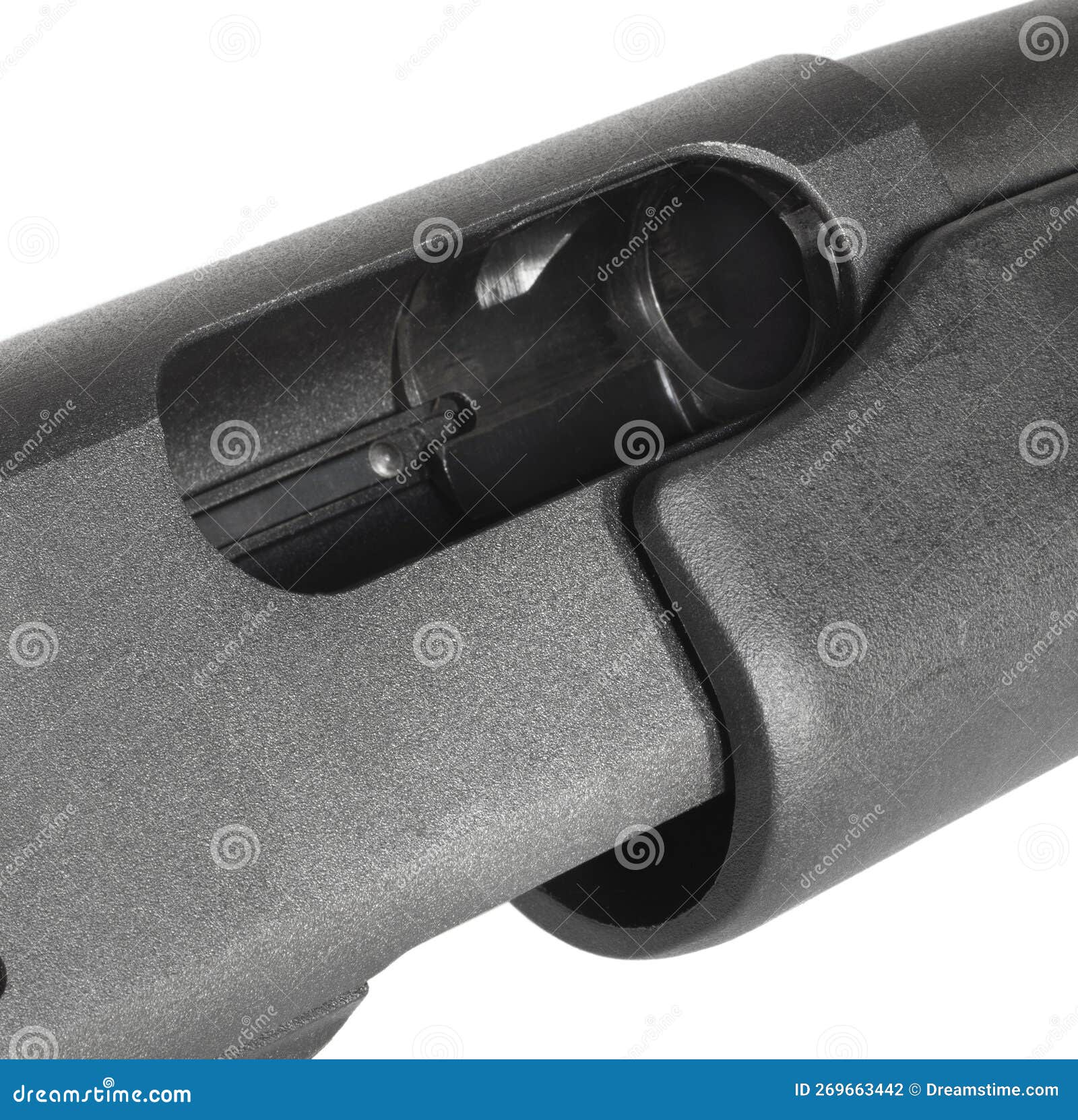 Empty chamber in a shotgun stock photo. Image of grooved - 269663442