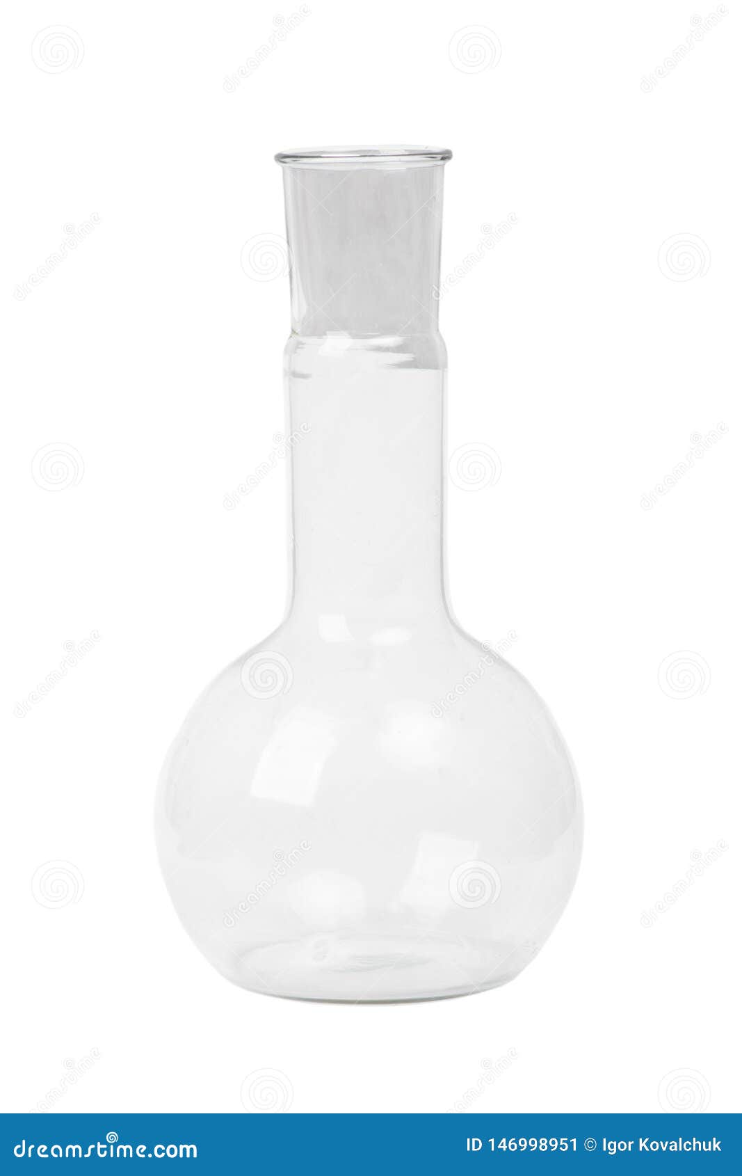 Empty Chemical Glass Laboratory Flask Stock Image - Image of analyze ...