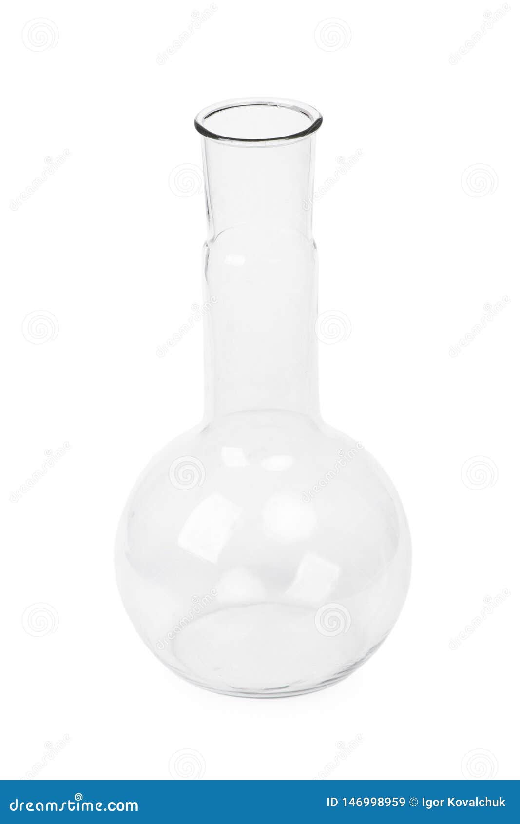 Empty Chemical Glass Laboratory Flask Stock Image - Image of flask ...