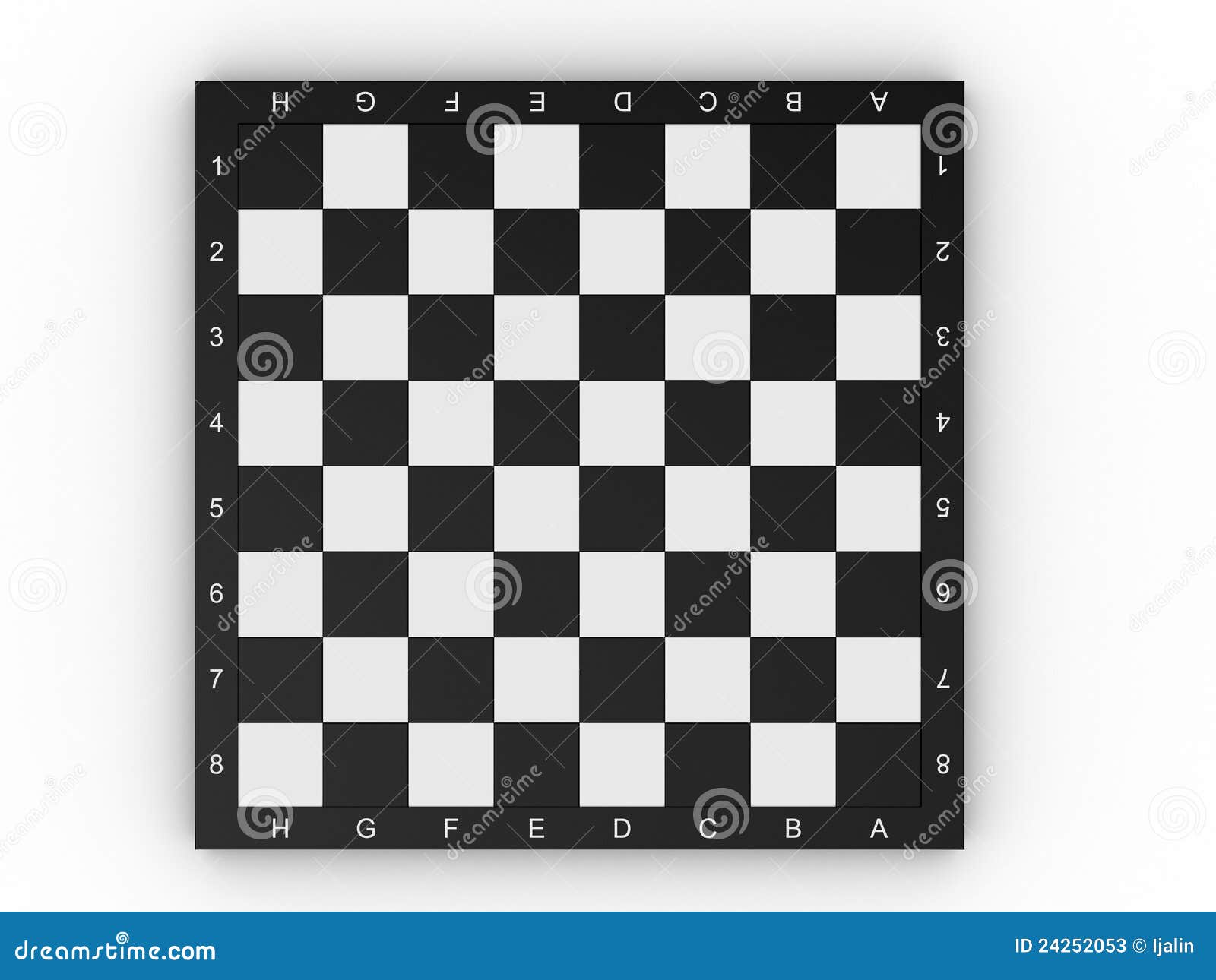Empty chess board stock illustration. Illustration of play - 24252053