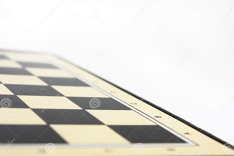 Empty Chess Board on the White Background Stock Image - Image of empty ...