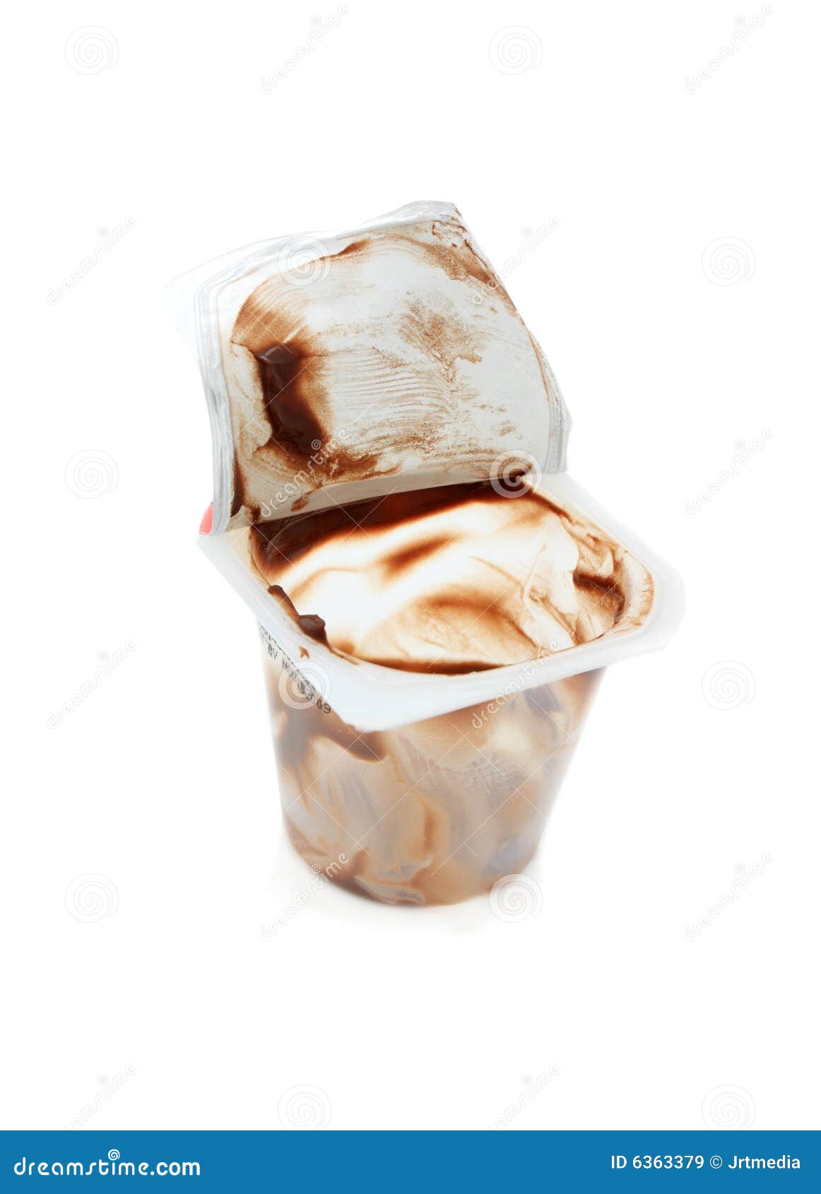 Empty Chocolate Pudding Cup Stock Image - Image of treat, edible: 6363379