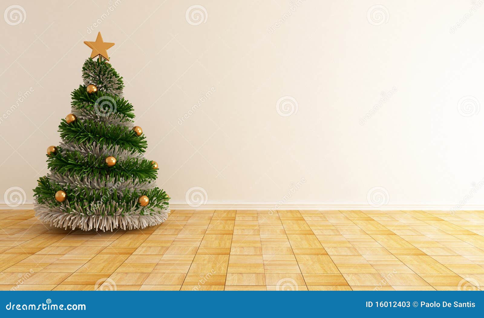 Empty christmas interior stock illustration. Illustration of empty ...