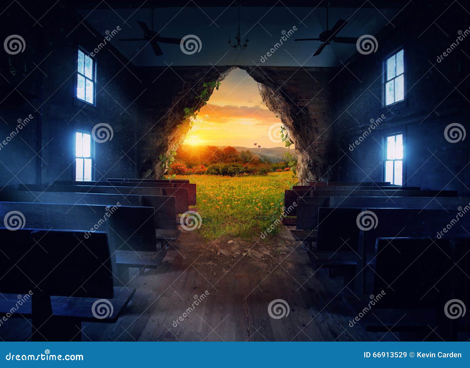 Empty church stock image. Image of concept, window, sunrise - 66913529