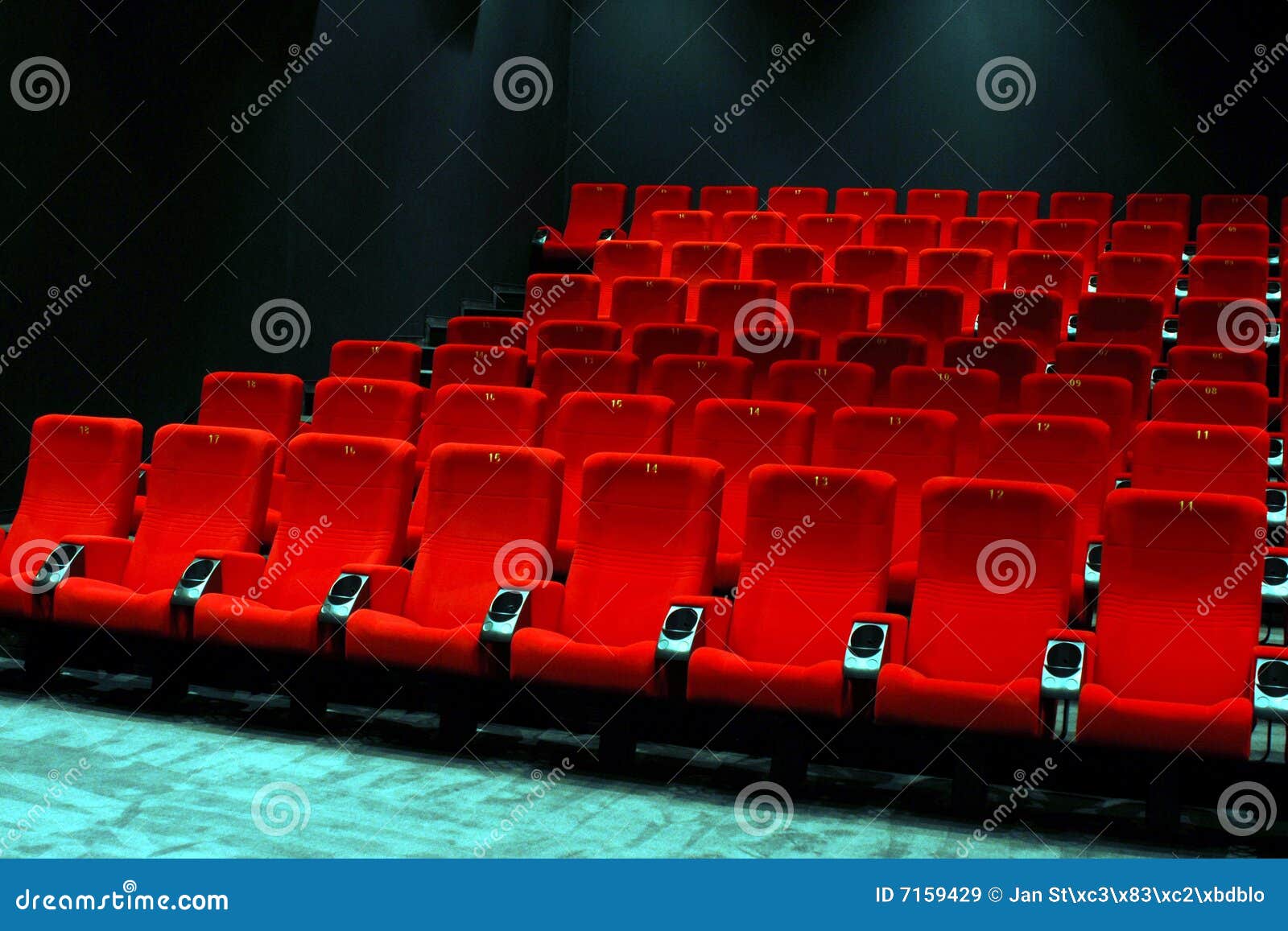 Empty cinema stock image. Image of power, interior, popular - 7159429