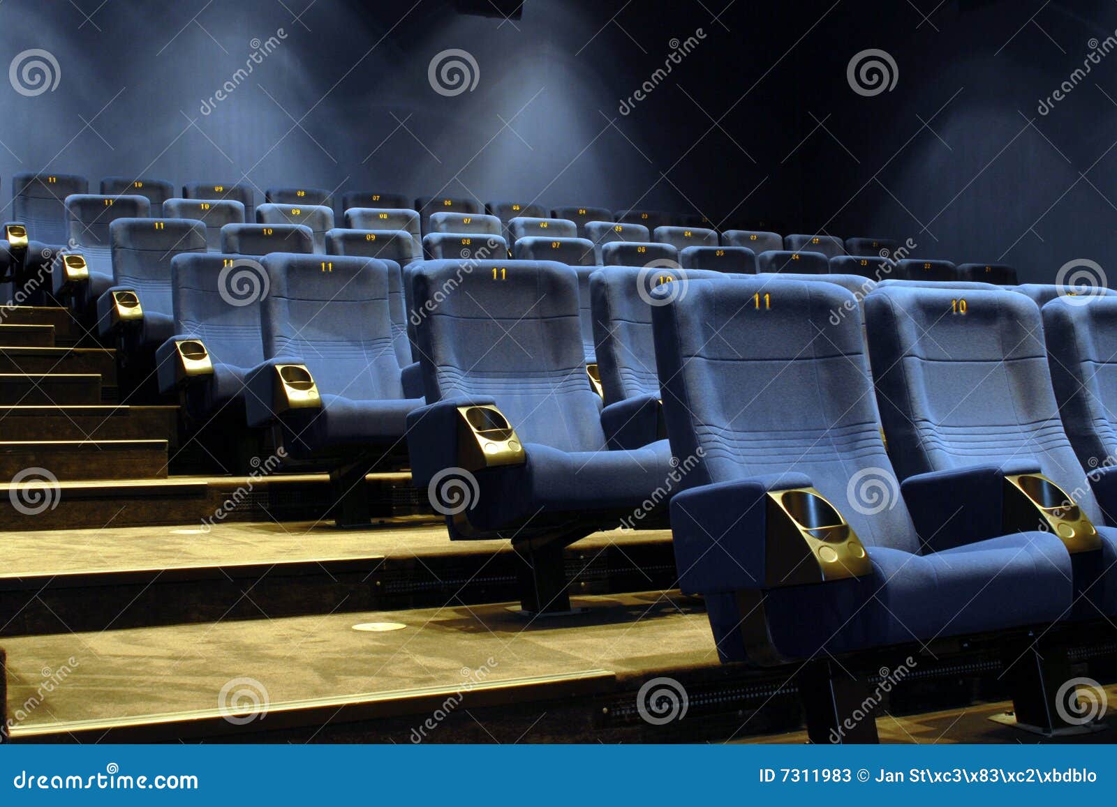 Empty cinema stock image. Image of interior, play, audience - 7311983