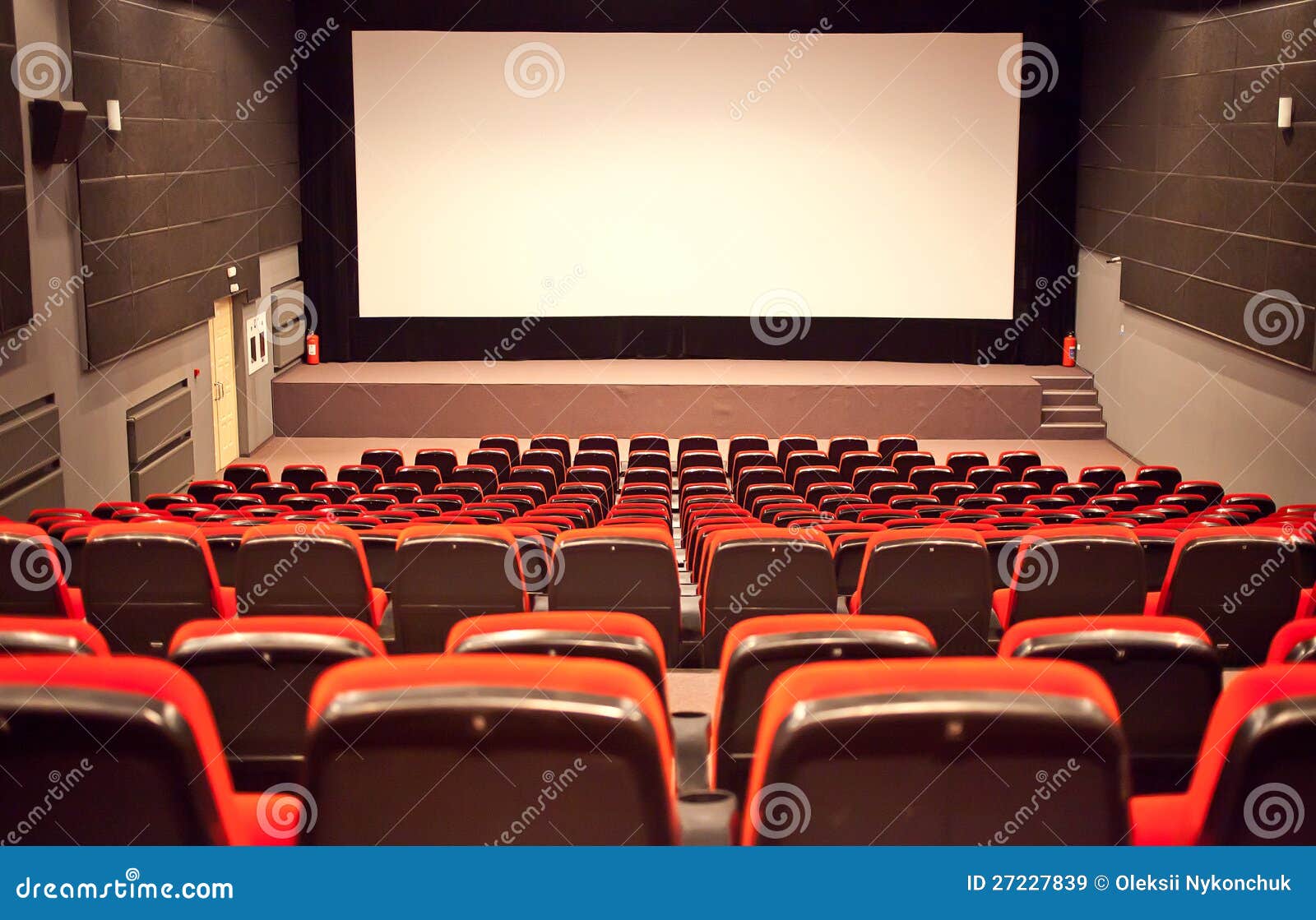 Empty cinema auditorium stock image. Image of amphitheater - 27227839