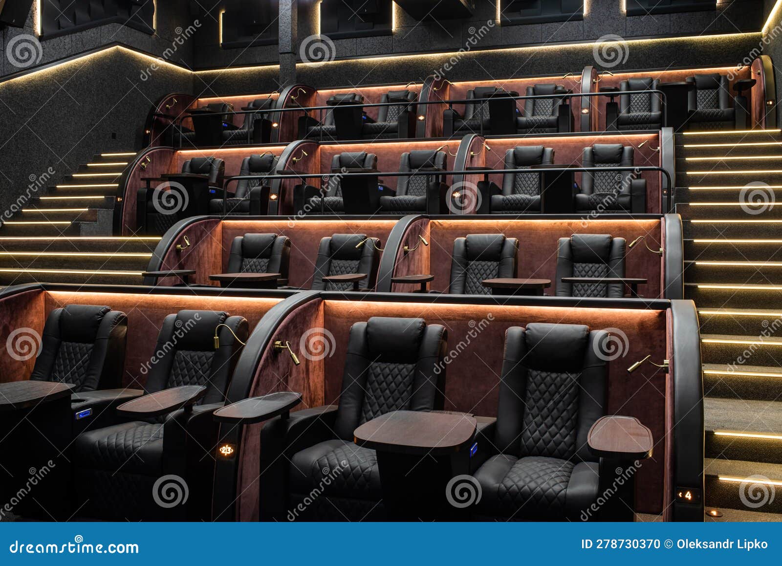 Empty Cinema Screen. the Cinema House. Inside. Mock Up Stock Photo ...