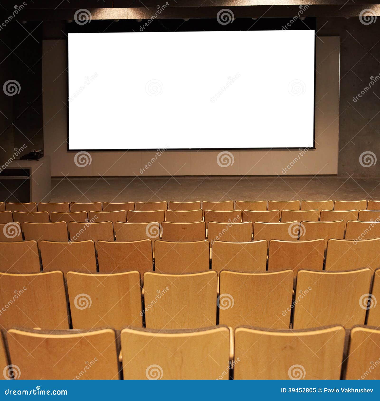 Empty cinema stock image. Image of performance, brown - 39452805