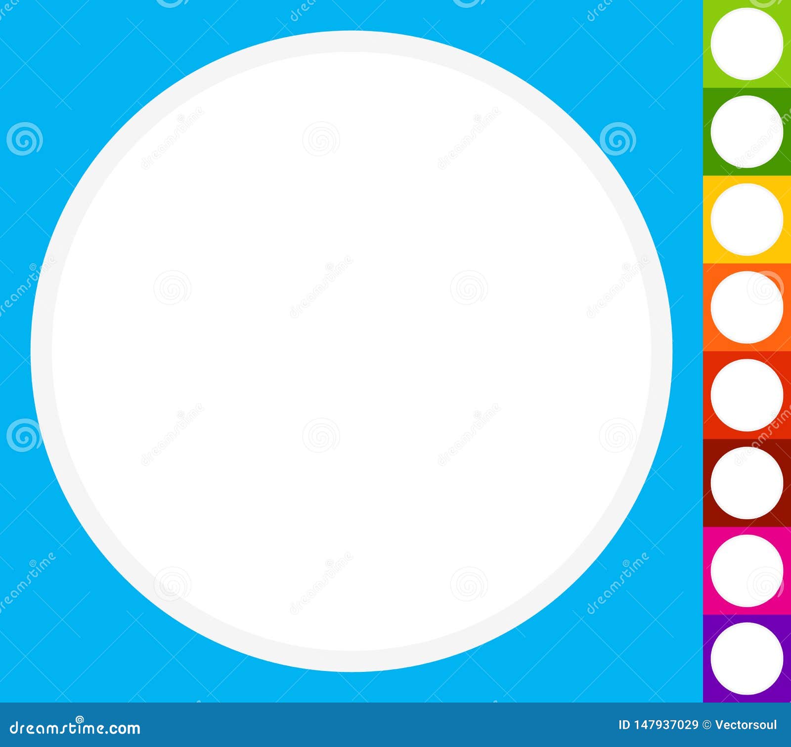 Empty circle element stock vector. Illustration of layout - 147937029