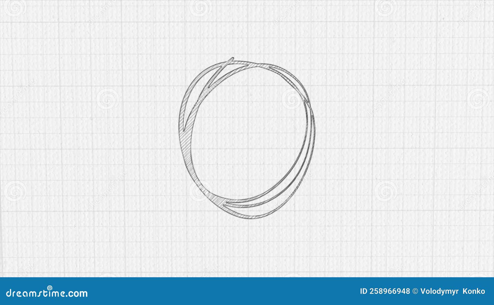 Empty Circle Spinning Sketch Doodles Being Animated. Hand-drawn Moving ...