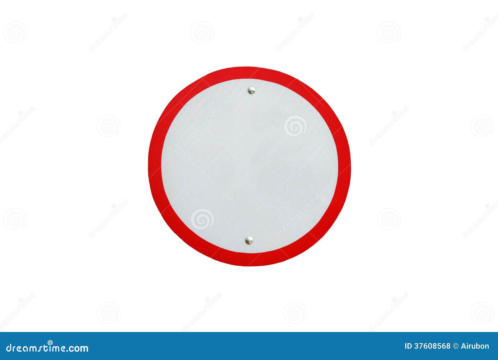 Empty Circle Traffic Road Sign Royalty Free Stock Photos - Image: 37608568