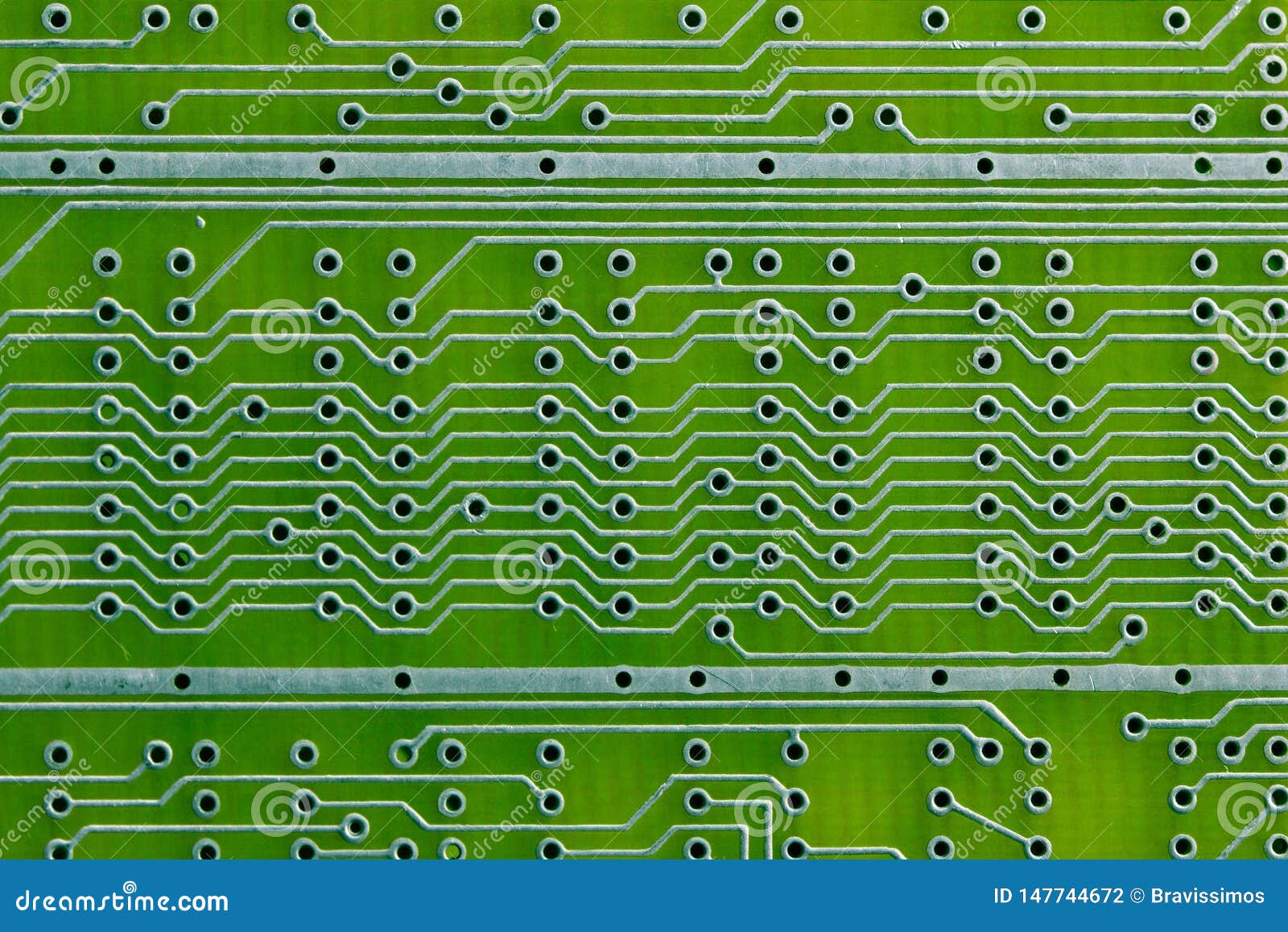 Empty Circuit Board, Pcb Printed Technology, Macro Stock Photo - Image ...