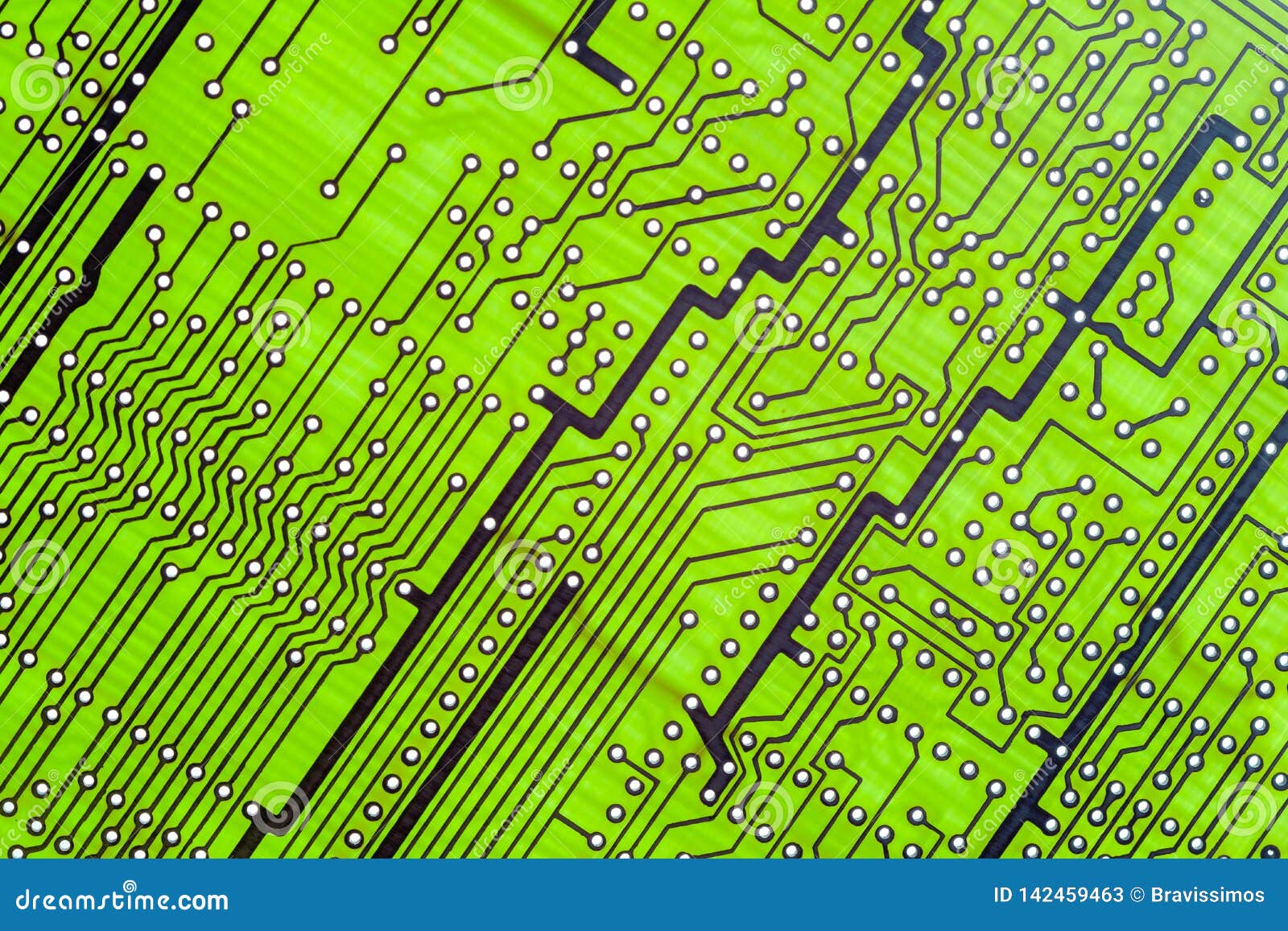 Empty Circuit Board, Pcb Printed Technology, Design Stock Image - Image ...