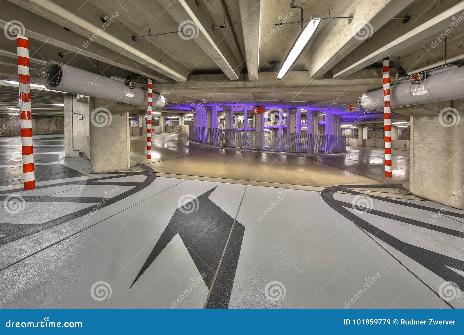 Circular Parking Car Lot City Building Architecture Concrete Structure ...