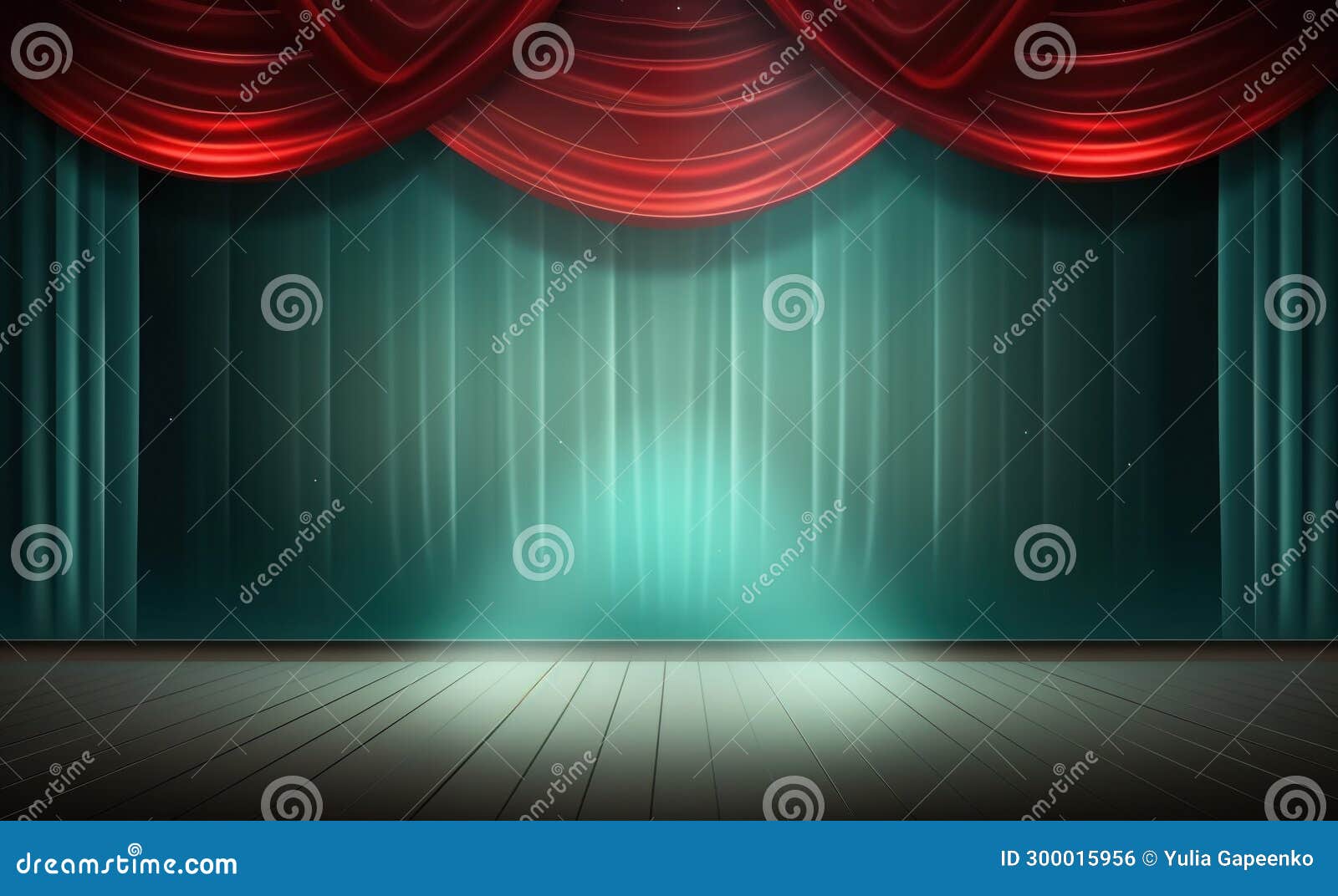 An Empty Circus Stage with Red Curtains Stock Photo - Image of audience ...