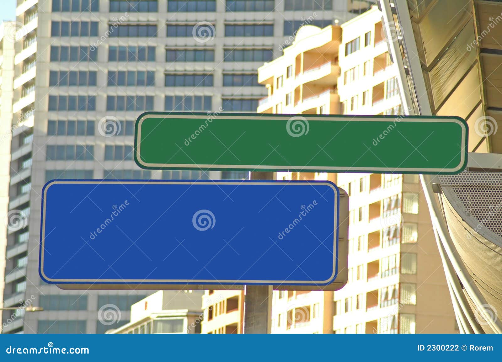 Empty city signs stock photo. Image of instructions, guide - 2300222