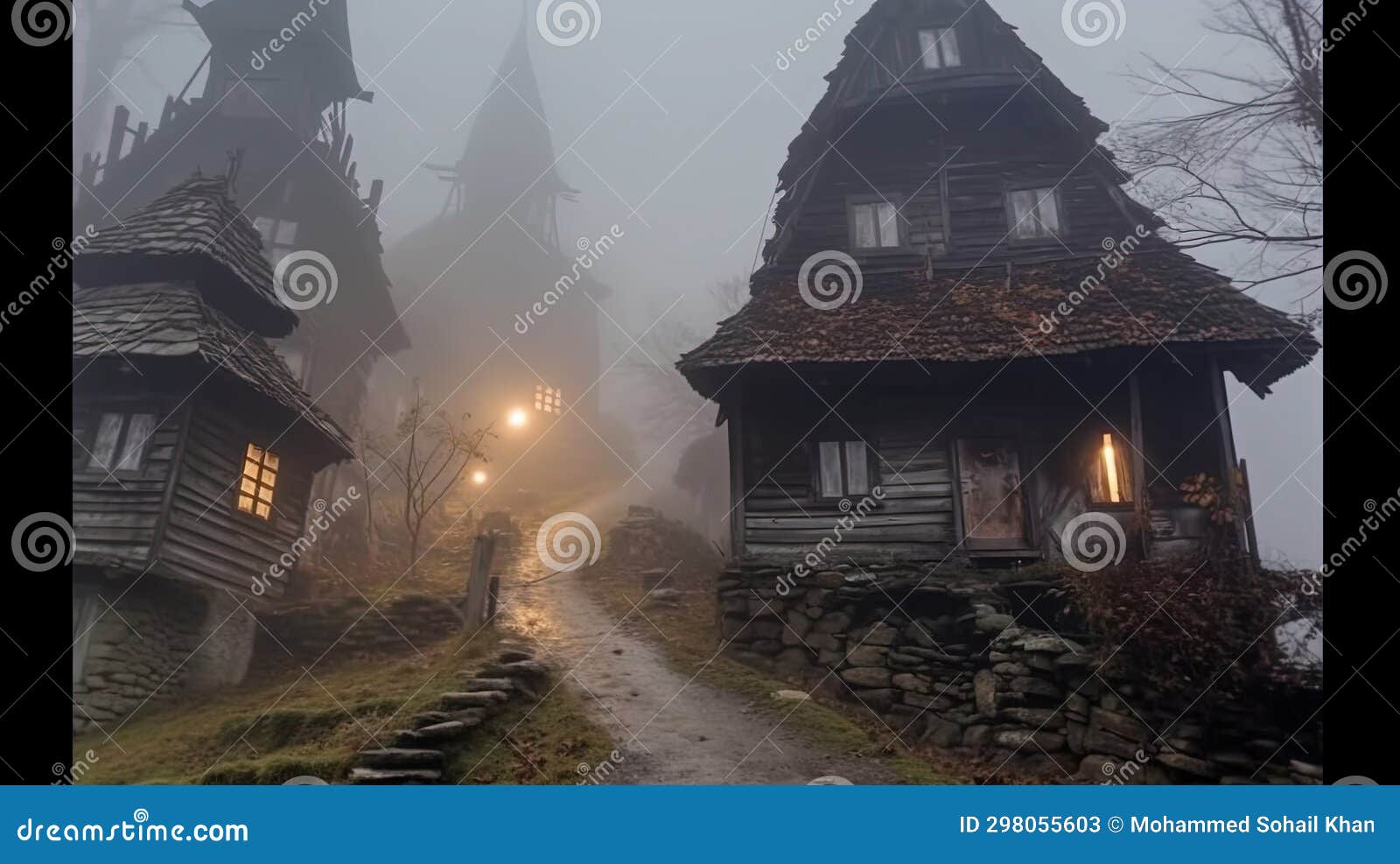 Empty City Streets Frozen in Time Background Stock Illustration ...