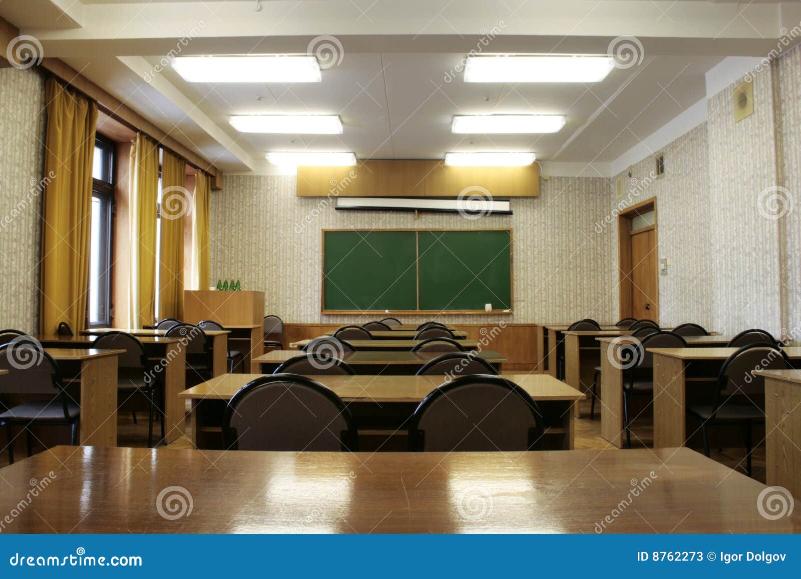 Empty classroom 2 stock image. Image of homework, learn - 8762273