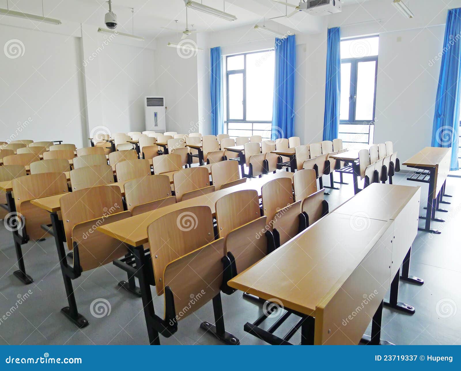 Empty classroom stock image. Image of communication, chair - 23719337