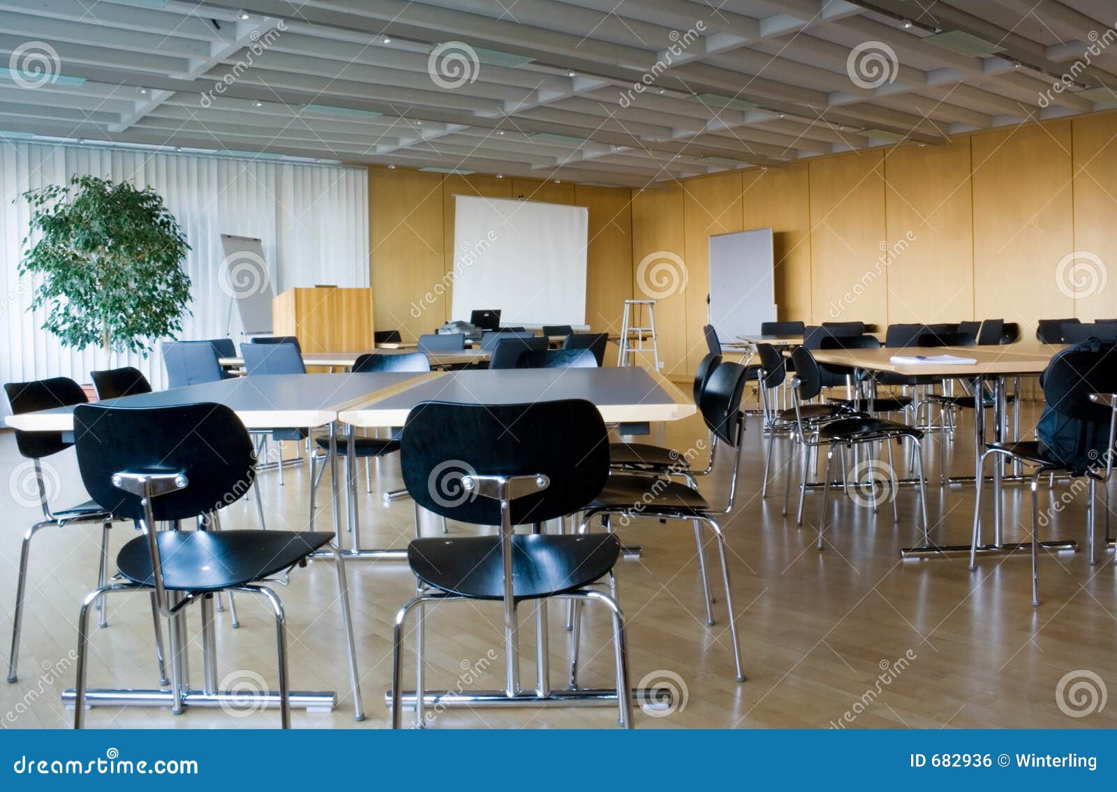 Empty Classroom stock photo. Image of hall, education, information - 682936