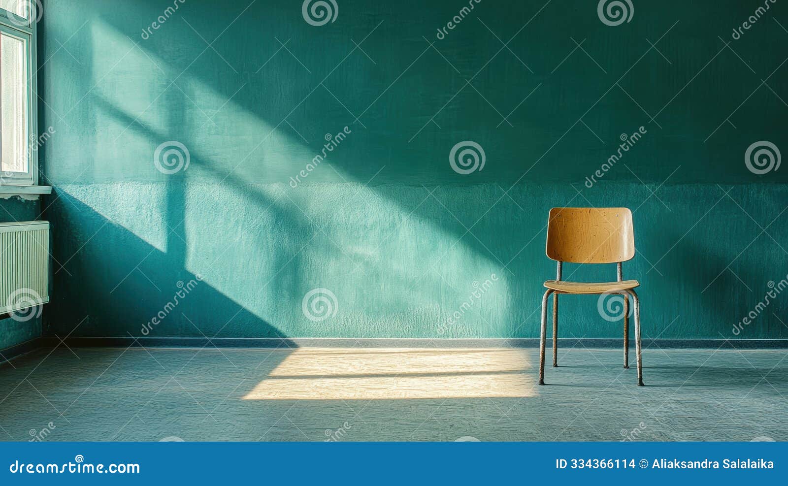 An Empty Classroom with a Lone Chair Symbolizing Solitude and ...