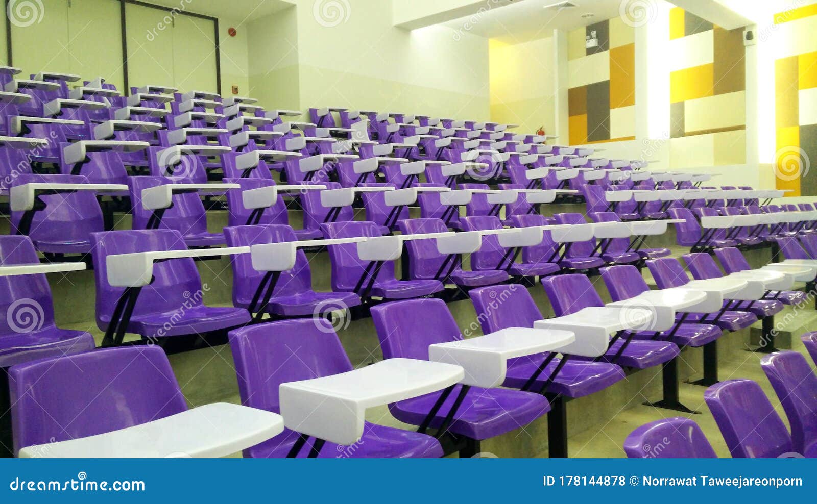 Empty Classroom. Meeting Rooms, Chairs. Stock Photo - Image of chairs ...