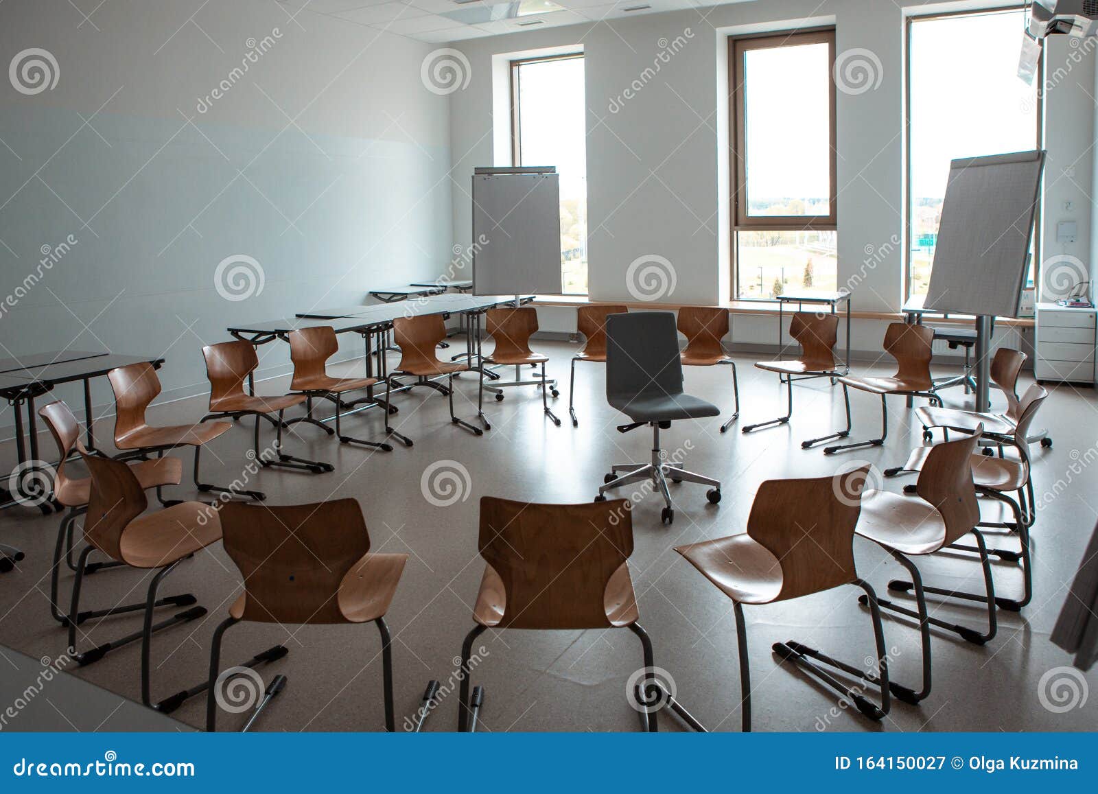Empty Classroom. Modern Classroom. Convenient Audience for Classes ...