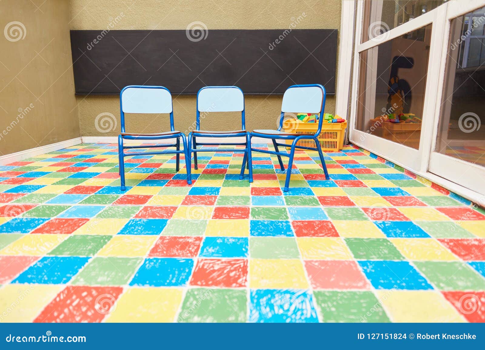 Empty Classroom in a Primary School Stock Photo - Image of primary ...
