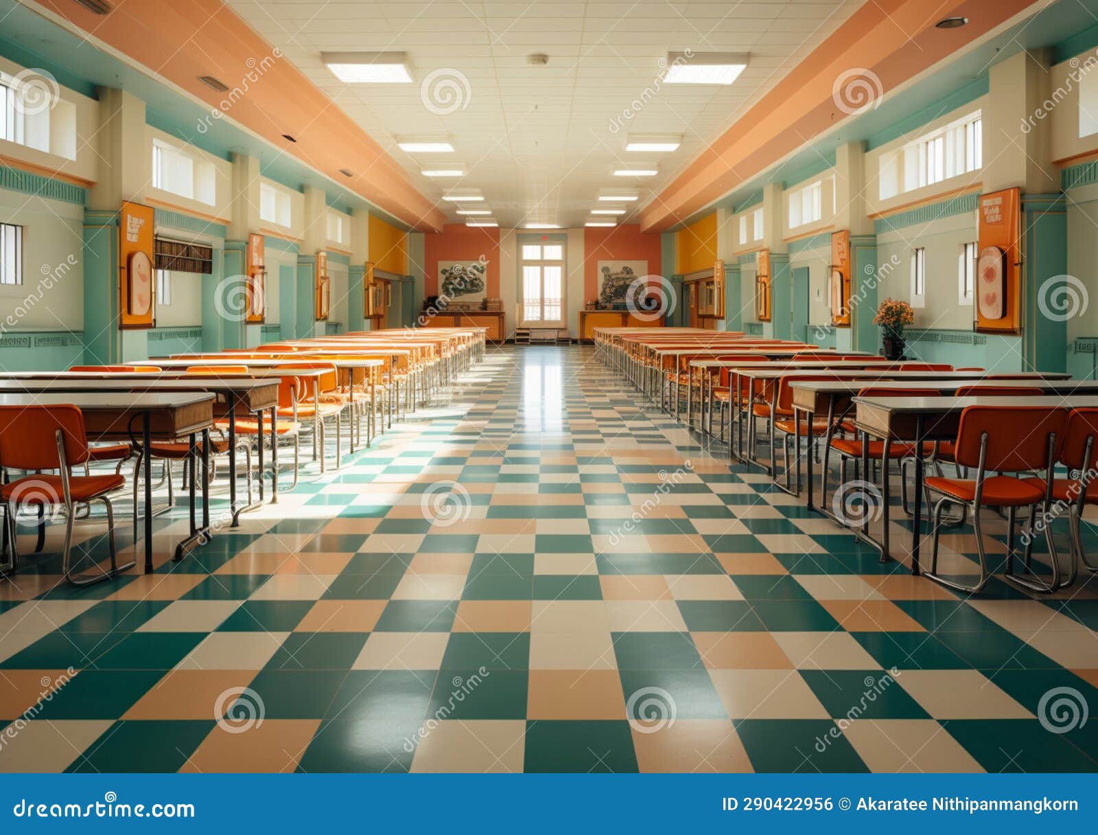 Empty Classroom School without Student or Teacher, Empty Chair and ...