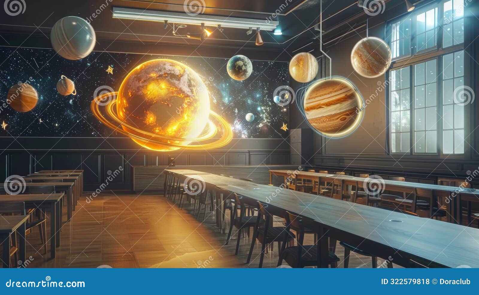 An Empty Classroom Is Transformed Into An Interactive Learning Space ...