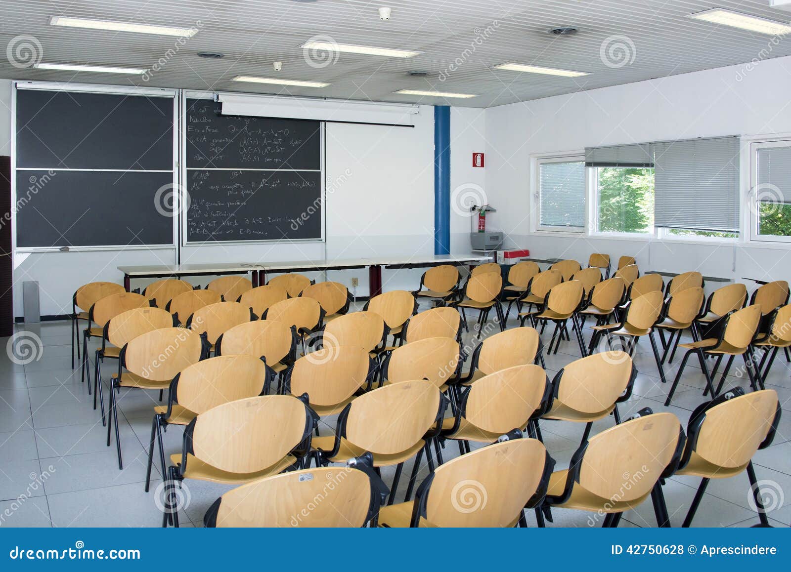 Empty classroom stock photo. Image of childhood, education - 42750628