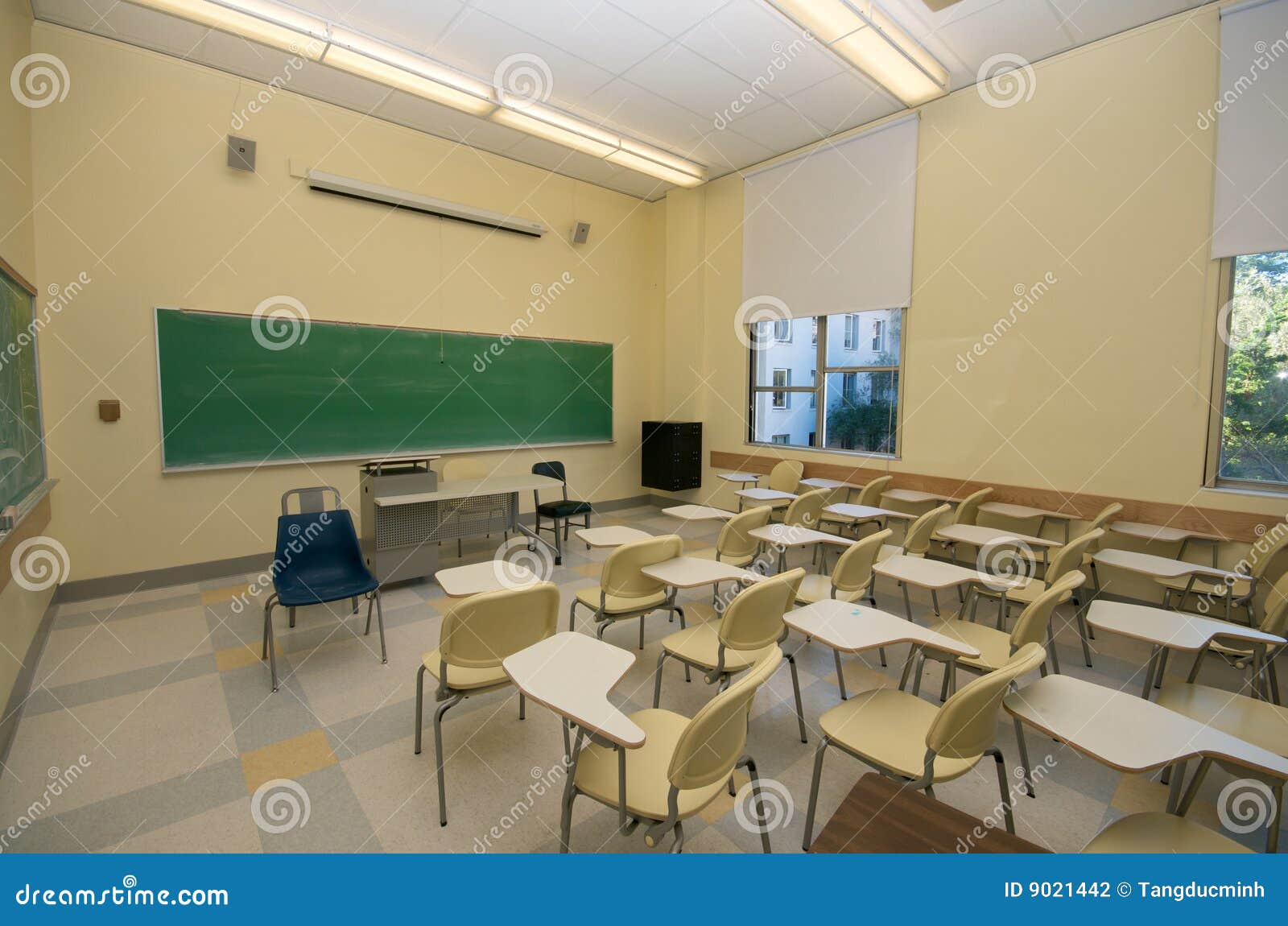 Empty Classrooms in College Stock Photo - Image of university, room ...