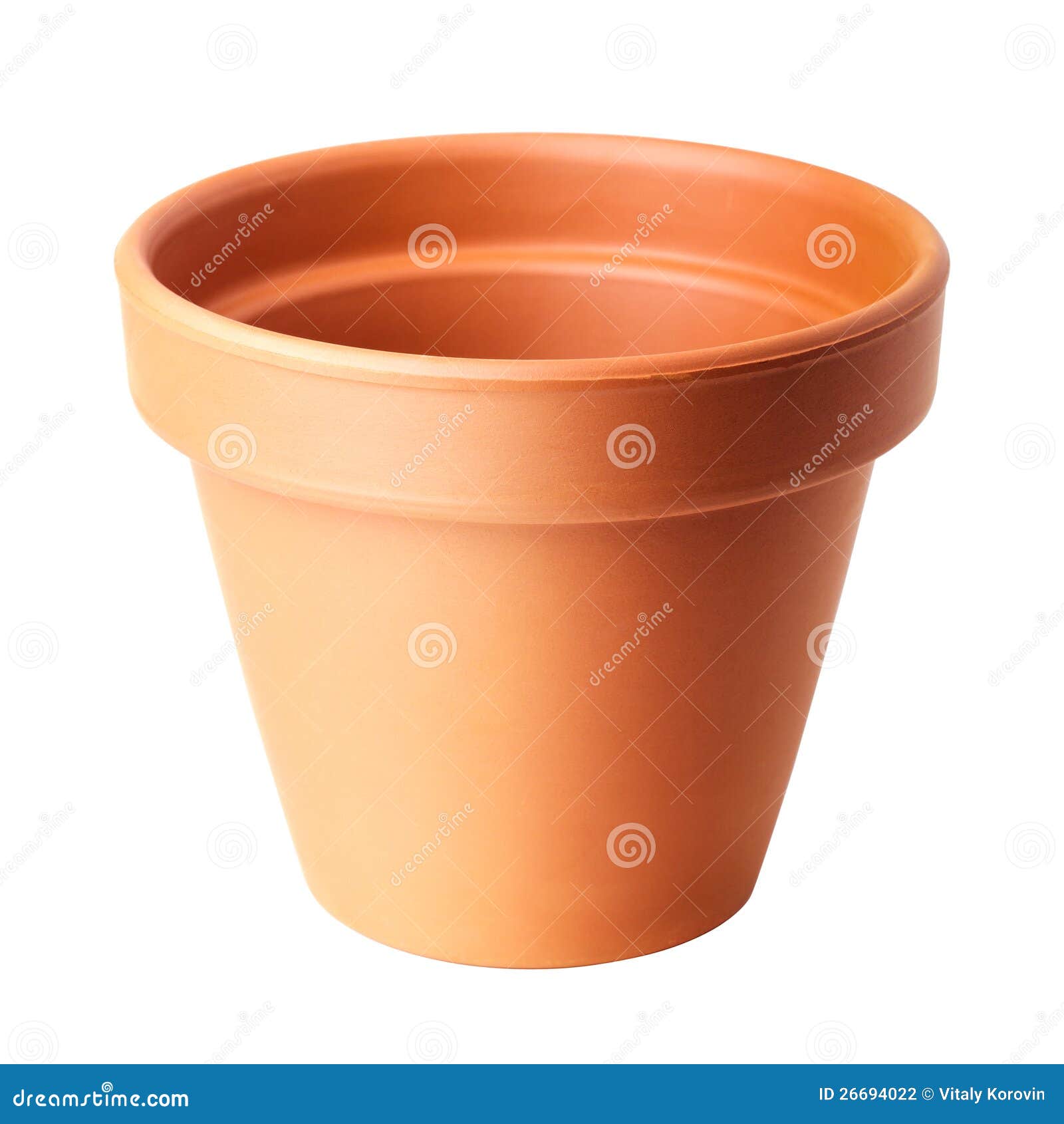 Empty clay plant pot stock photo. Image of empty, closeup - 26694022