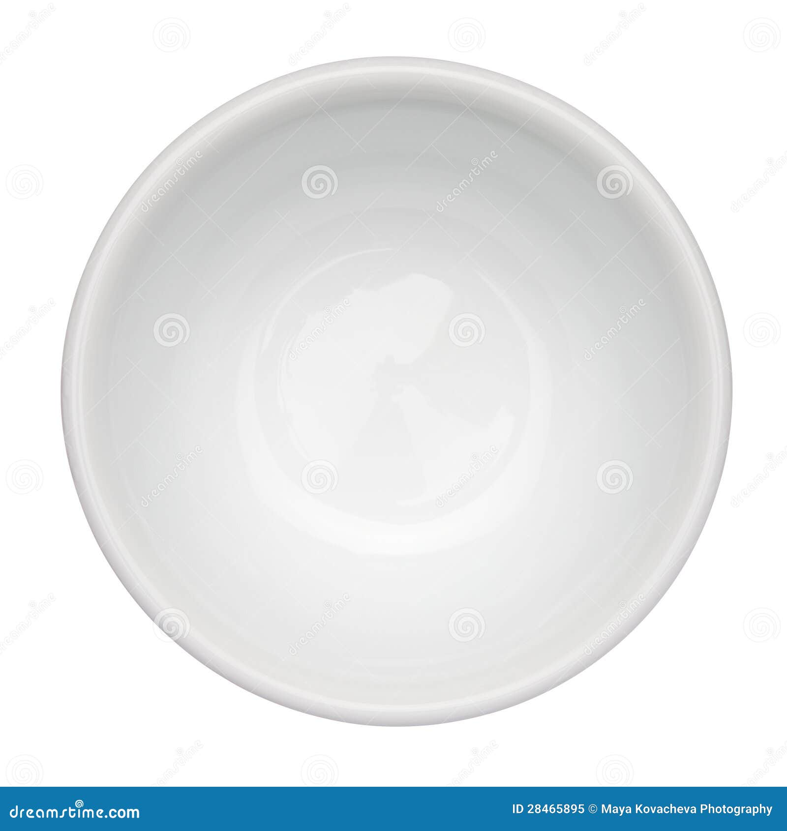 Empty Clean Bowl Isolated on White Stock Image - Image of studio ...