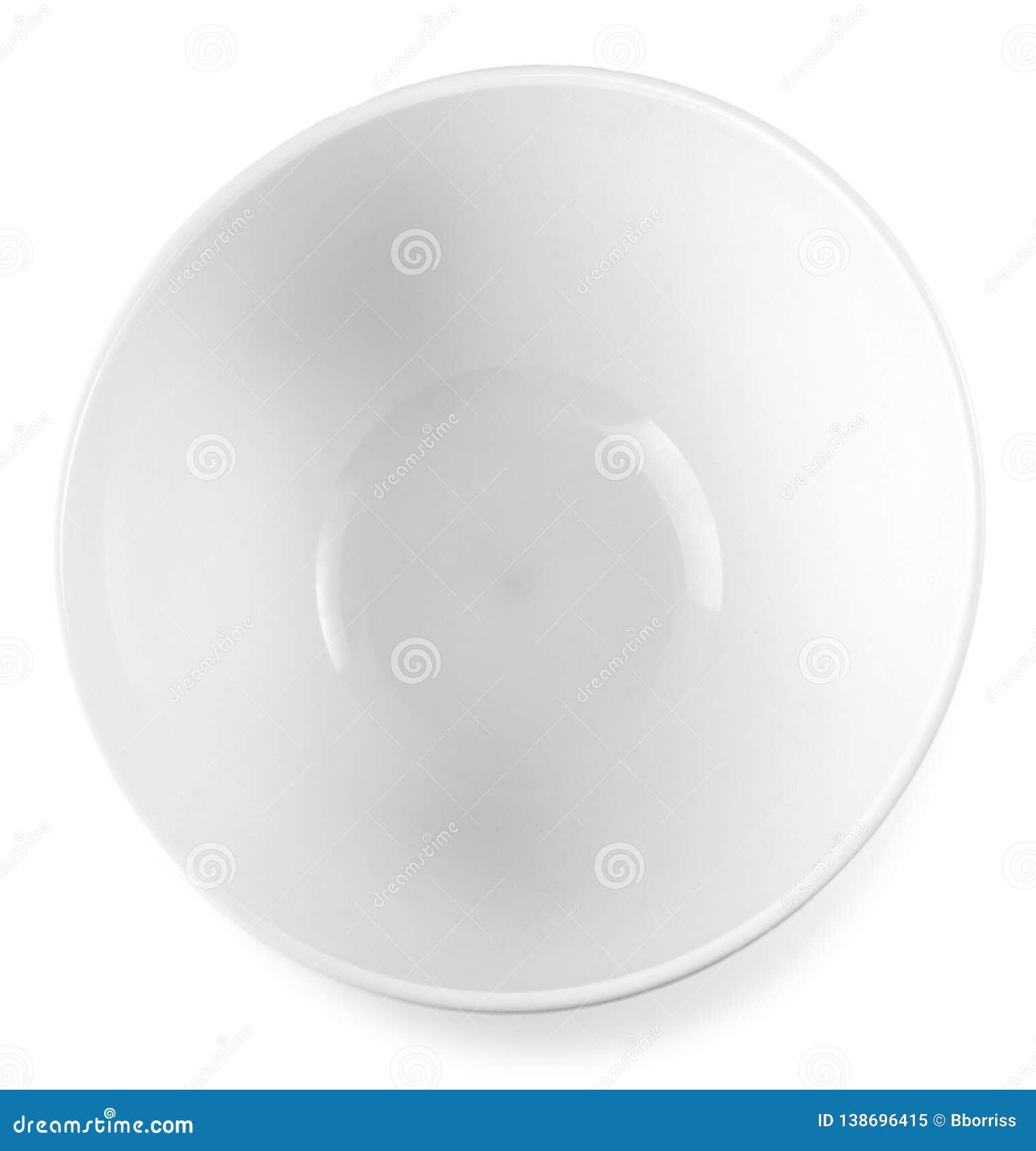 Empty Clean Bowl Isolated on White Background Stock Image - Image of ...