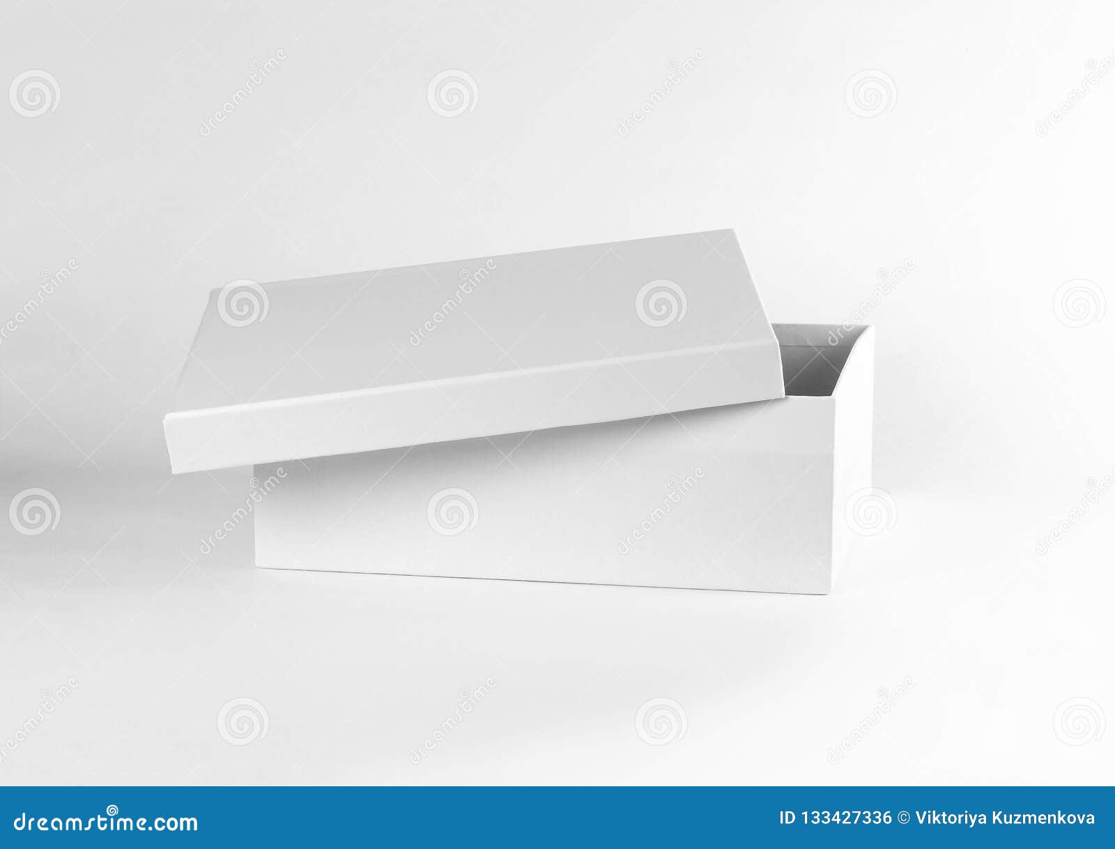 Empty Clean Box. Shoe Box. Close Up Stock Photo - Image of background ...