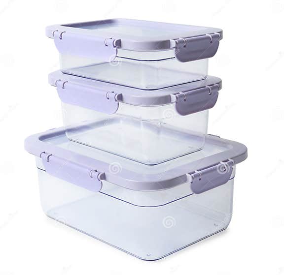 Empty Clean Boxes for Products on White Stock Photo - Image of food ...