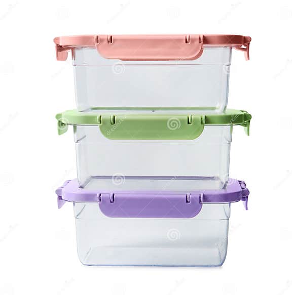 Empty Clean Boxes for Products on White Stock Photo - Image of ...