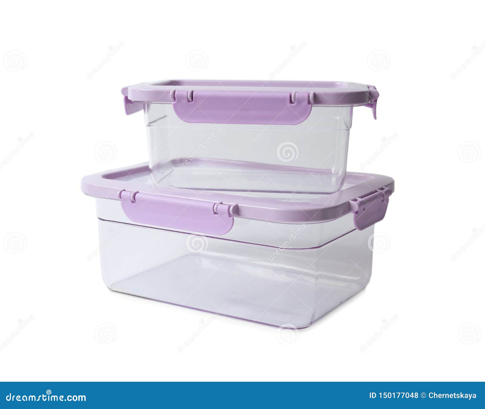 Empty Clean Boxes for Products on White Stock Photo - Image of lunch ...
