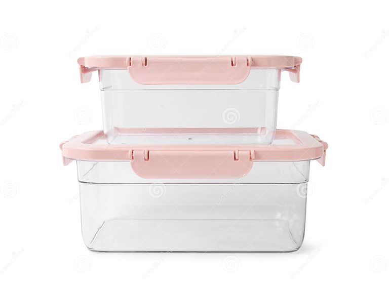 Empty Clean Boxes for Products on White Stock Image - Image of preserve ...