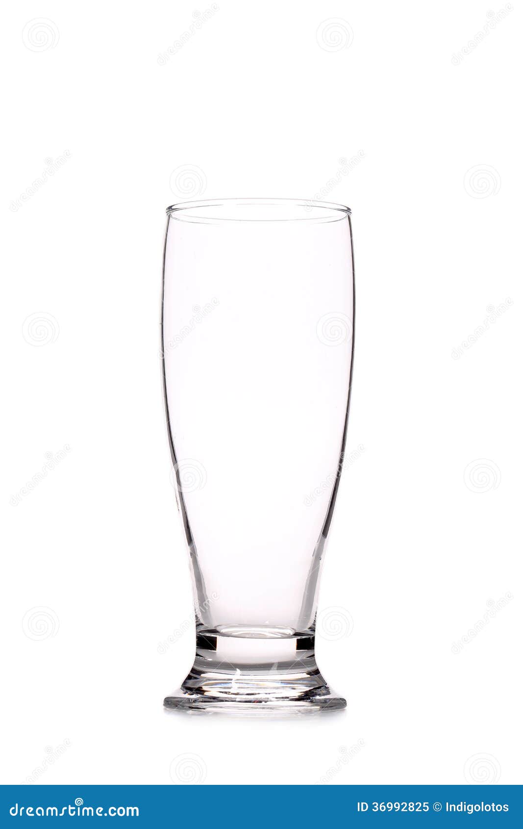 Empty Clean Drinking Glass Cup. Stock Image - Image of tall, single ...