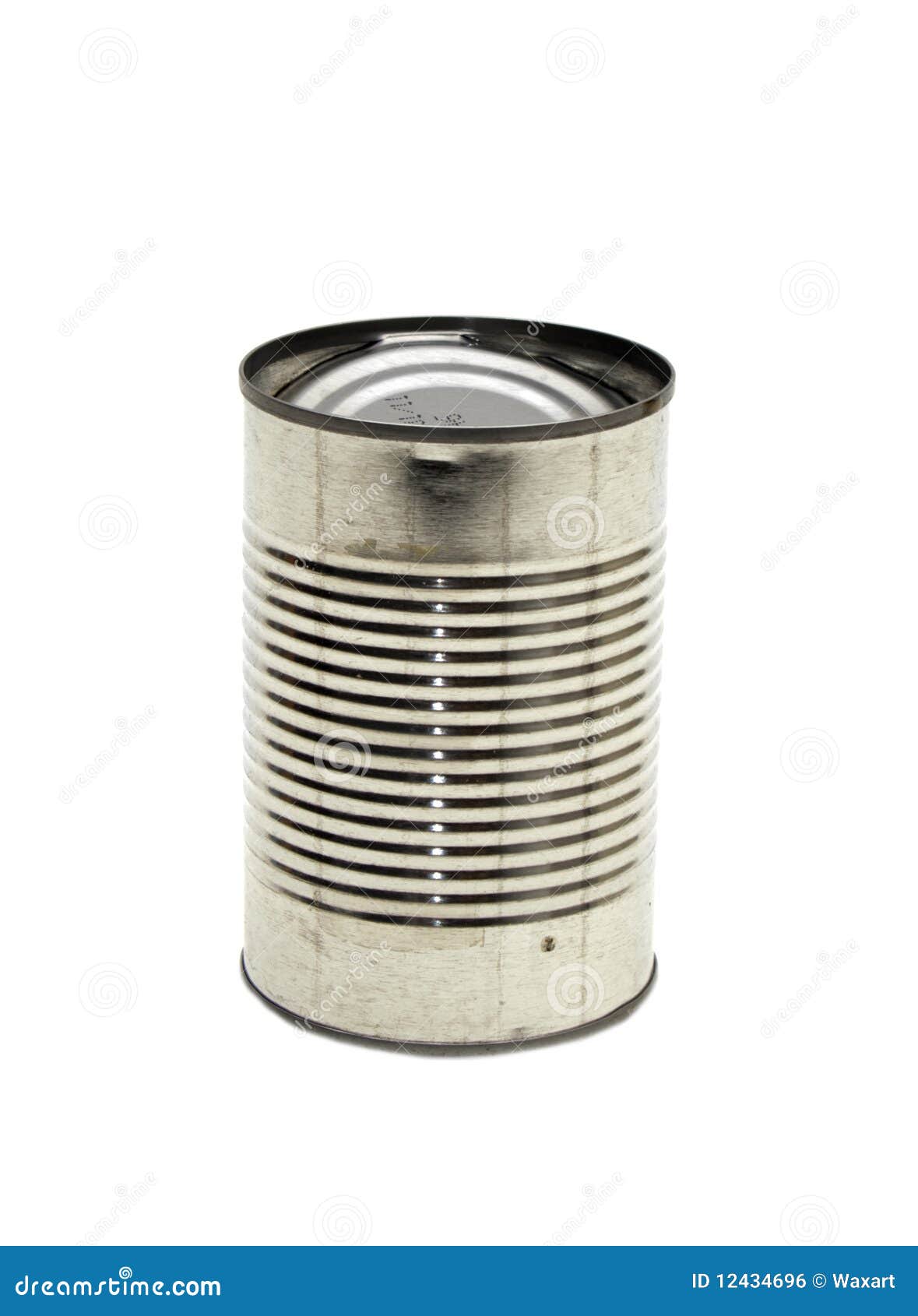 Empty Clean Food Can for Recycling Stock Photo - Image of background ...