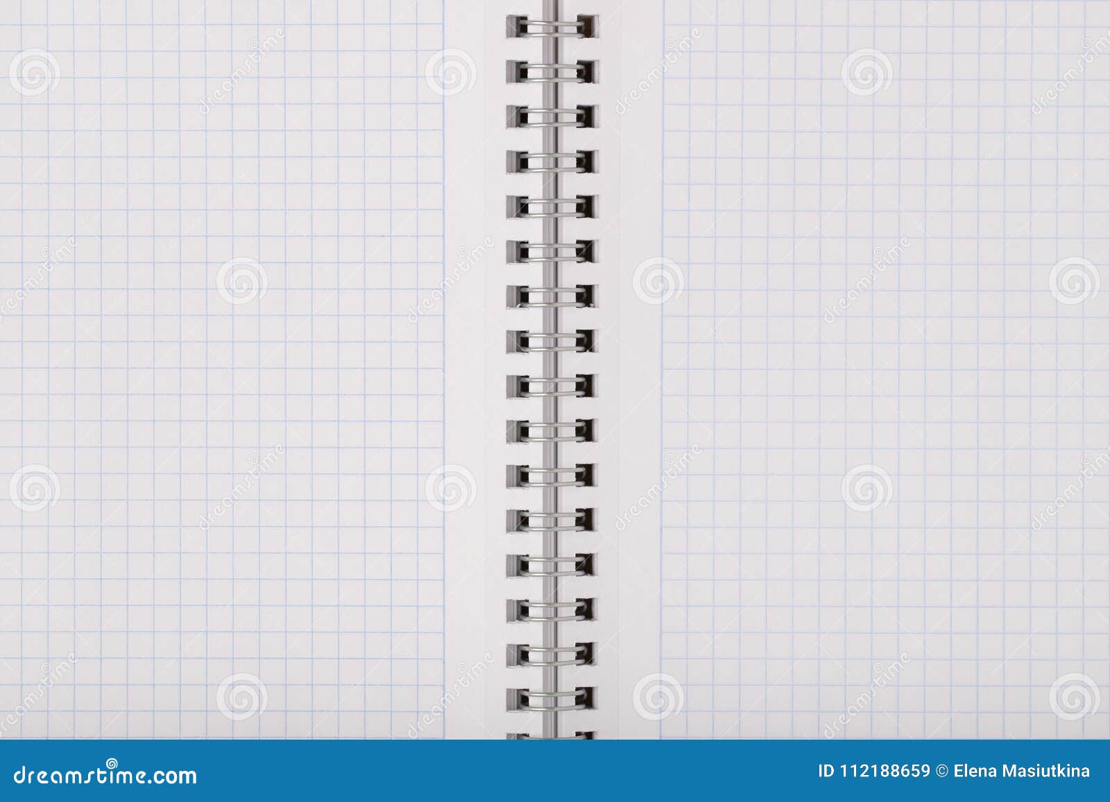 Empty Clean Notebook in Grid Sheet. Stock Image - Image of architecture ...