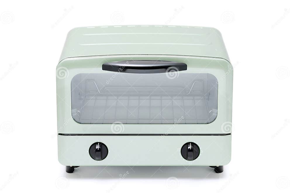 Empty and Clean Oven Toaster on White Background Stock Photo - Image of ...