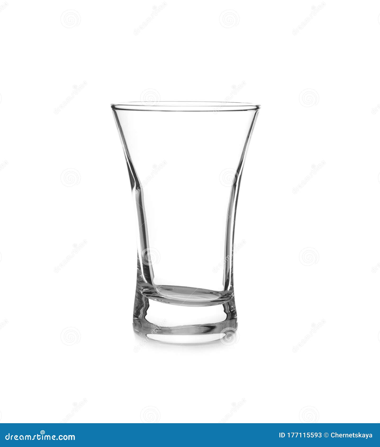 Empty Clean Shot Glass Isolated Stock Image - Image of beverage, party ...