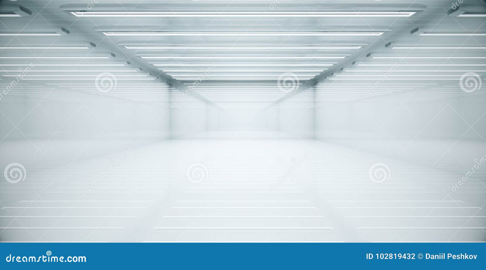 Clean white box room stock illustration. Illustration of billboard ...