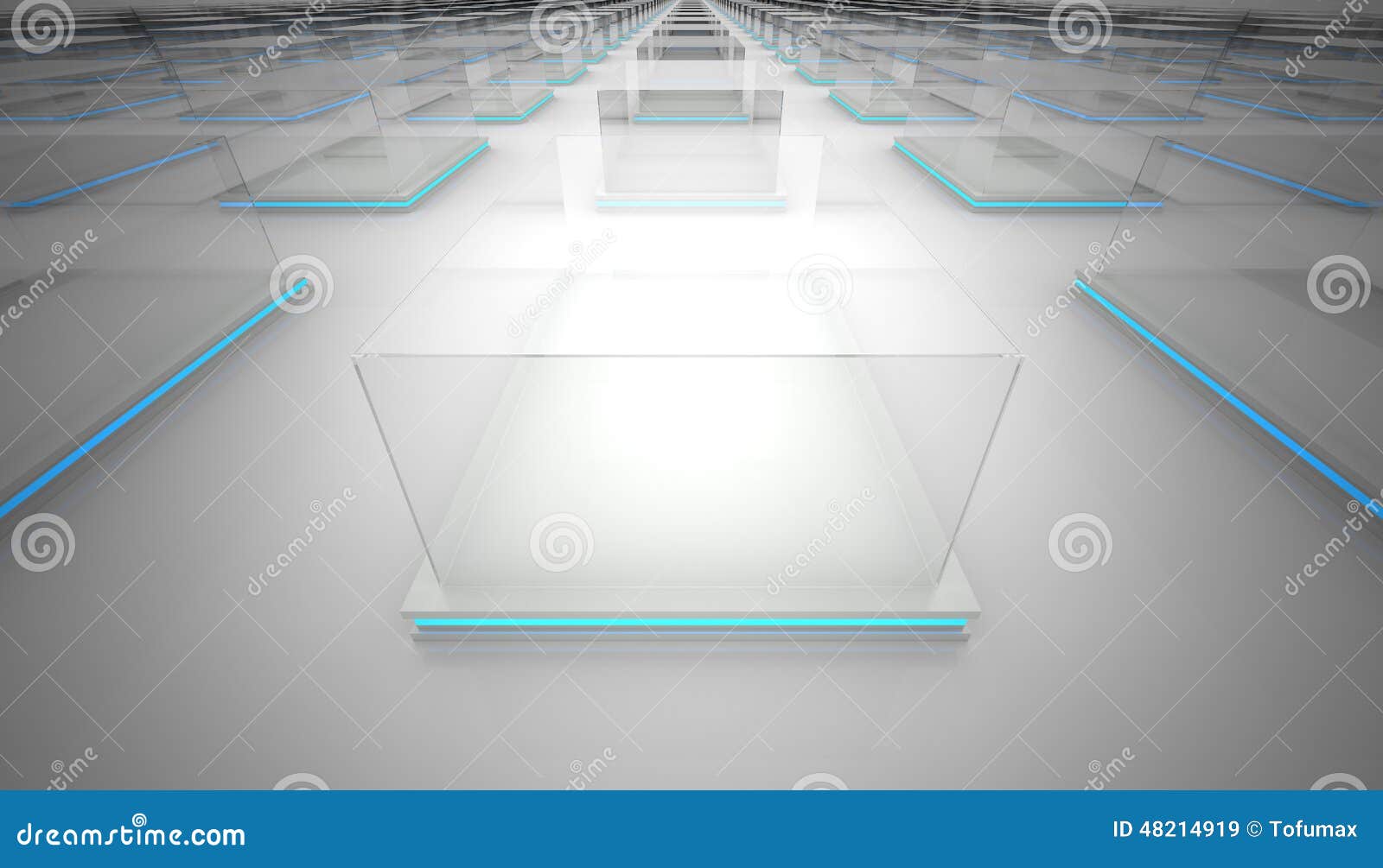 Empty clear display box stock illustration. Illustration of container ...