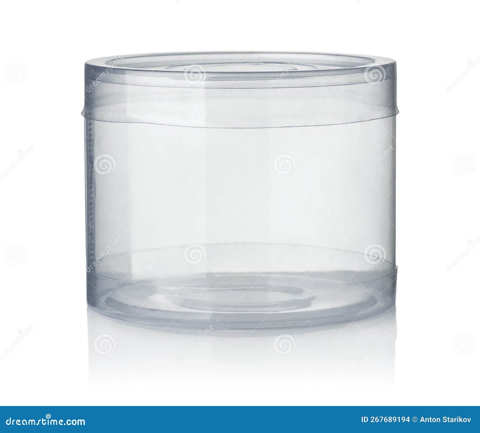 Empty Clear Disposable Packaging Box Stock Photo - Image of packaging ...