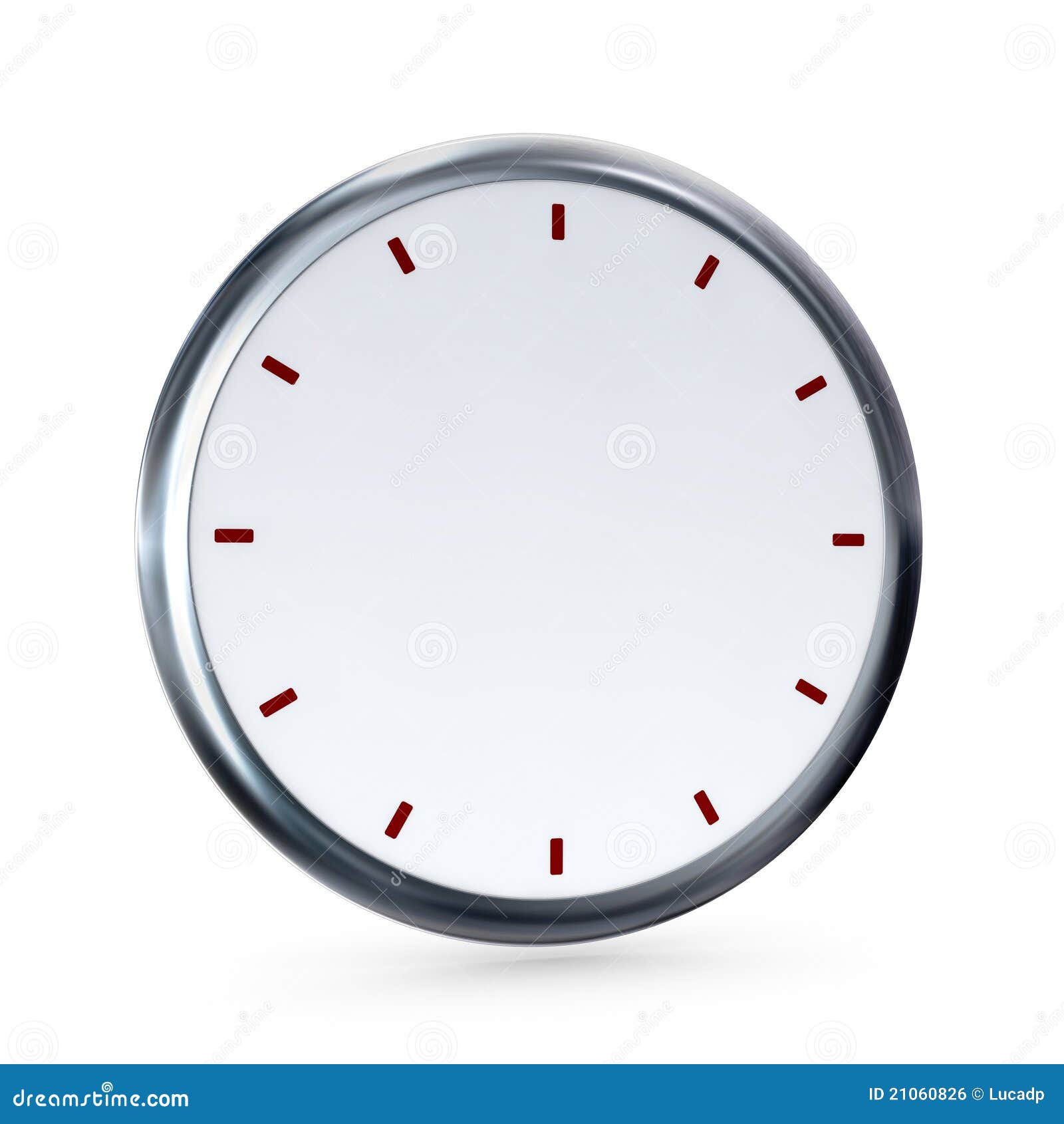 Empty clock stock illustration. Illustration of metal - 21060826
